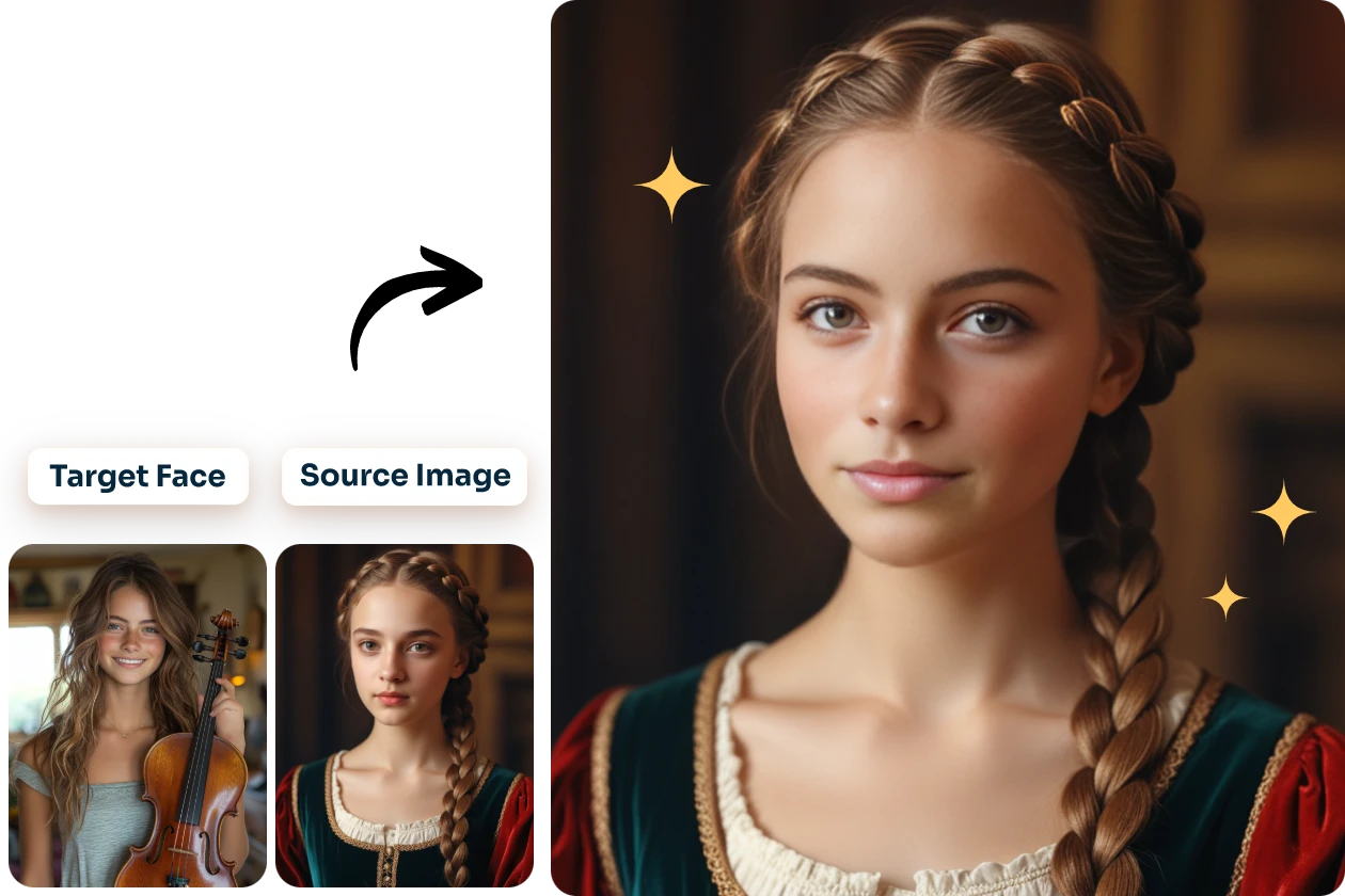 Troca de rosto de IA 100% gratuita e on-line | Troca de Rosto sem ...