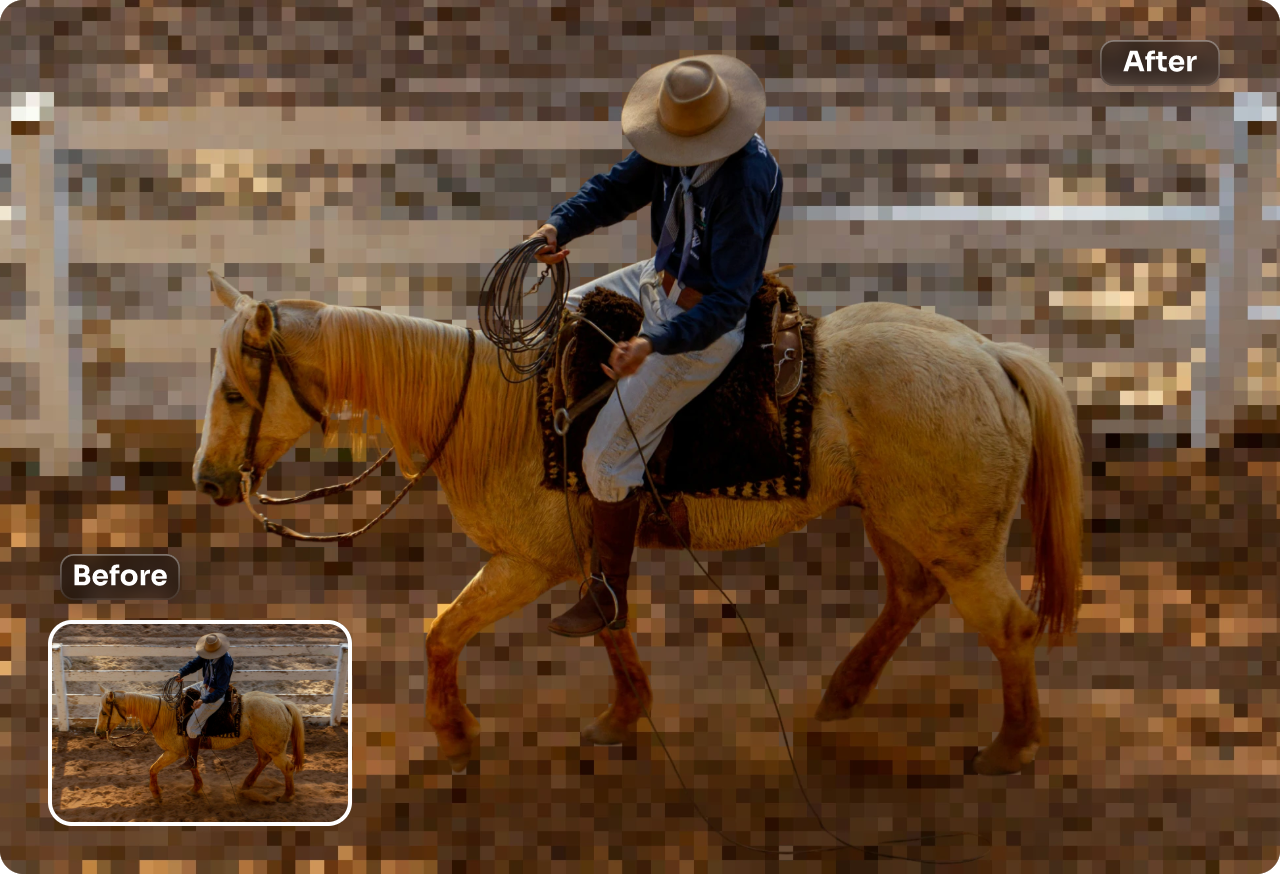 Free Online Mosaic Background Blur for Image - AI Ease