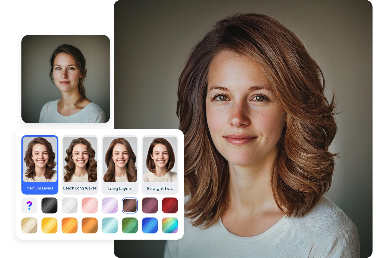 Free AI Hairstyle Changer: Change and Try on Hairstyles in Photos Free AI Hairstyle Changer: Change and Try on Hairstyles in Photos