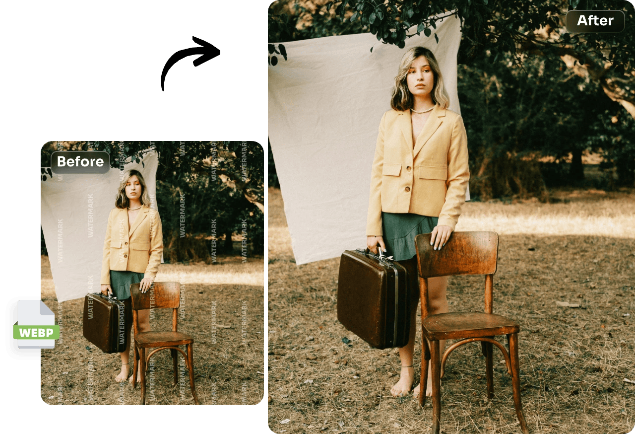 Remove Watermark From WebP Online for Free - AI Ease