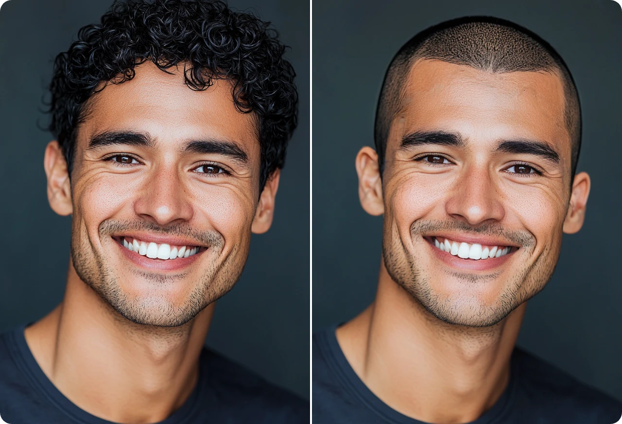 Buzz Cut Filter Online for Free - AI Ease