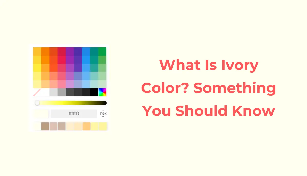 Colore avorio: significato, codice esadecimale, sfumature e applicazioni